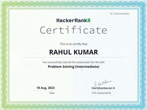 Rahul Kumar On Linkedin Hackerrank Codingjourney Problemsolving