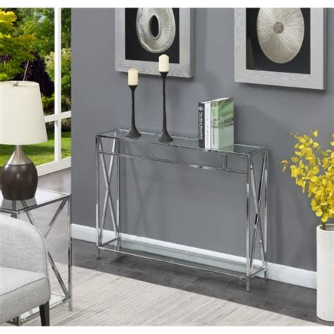 Oxford Chrome Console Table 42x925x30 Kroger