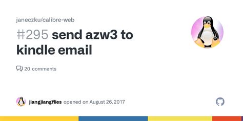 Send Azw3 To Kindle Email · Issue 295 · Janeczkucalibre Web · Github