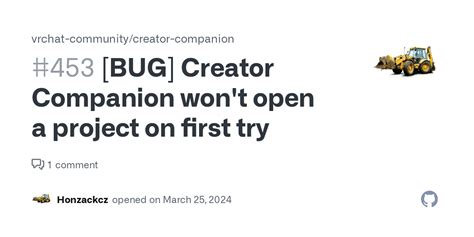BUG Creator Companion Won T Open A Project On First Try Issue Vrchat Community