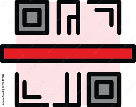 Checking Qr Code Icon Outline Vector Phone Scan Smart Reader Color Flat Stock Vector Adobe Stock