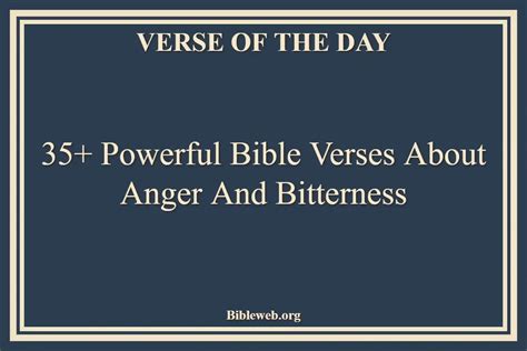 35 Powerful Bible Verses About Anger And Bitterness Bible Verses About
