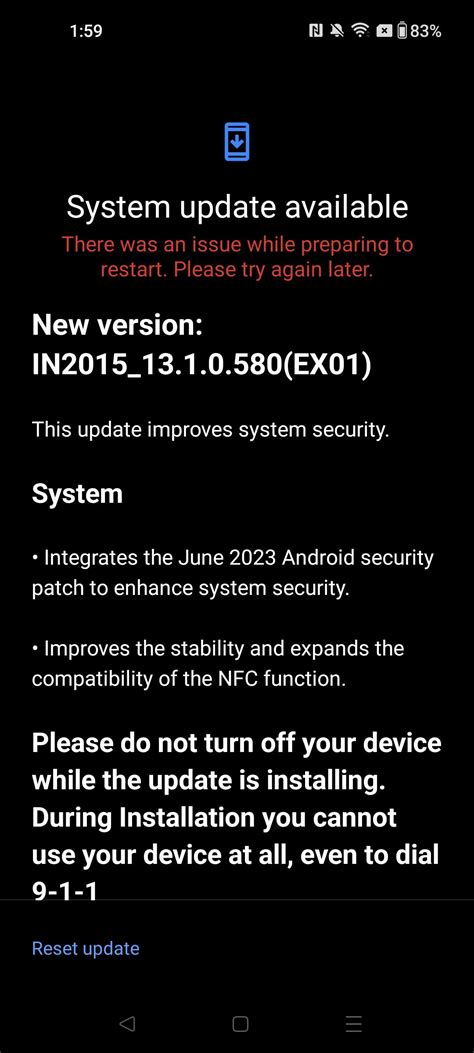 Why Does This Happen Every Time I Try To Update My OnePlus 8 R Oneplus