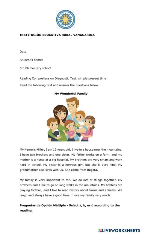 7184638 Reading Comprehension Diagnostic Test My