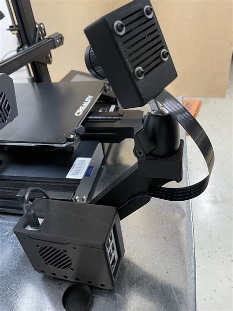 D Printer Mounting Arm And Case For Raspberry Pi HQ Camera And Raspberry Pi OctoPi By Edgett