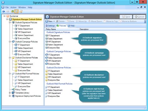 Exclaimer Signature Manager Outlook Edition Understanding How Outlook Policies Are Processed