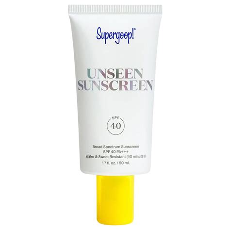 Supergoop! Санскрин для лица Unseen Sunscreen SPF 40, 50 мл - купить с ...
