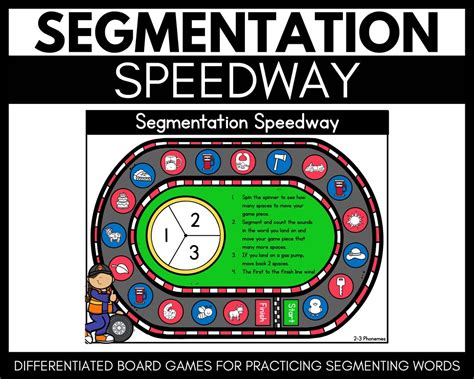 Segmenting Words Segmentation Board Games For Literacy Centers Sor