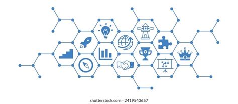Research Development Vector Illustration Concept Connected Stock Vector