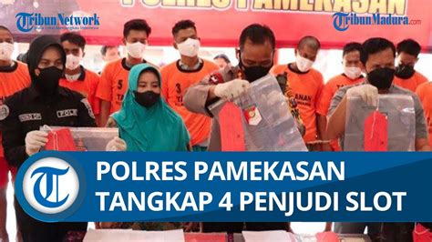 Polres Pamekasan Tangkap 4 Pelaku Judi Slot Penangkapan Dilakukan Di Sebuah Kafe YouTube