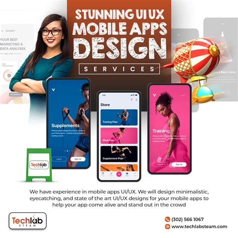 tech lab steam on linkedin mobileapp ui ux design webdesign