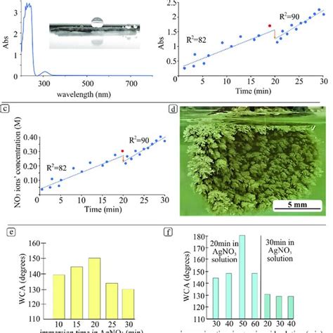 A Indicative Uv Vis Absorption Spectrum B Nitrate Ions Absorbance Download Scientific
