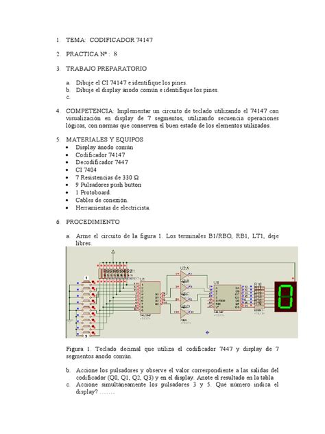 Encoder 74147 Pdf Ingenieria Eléctrica Ingeniería Electrónica