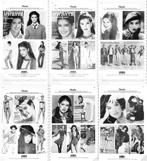 Phoebe Cates Model Sheets Elite Modeling 1979 1981 Scrolller