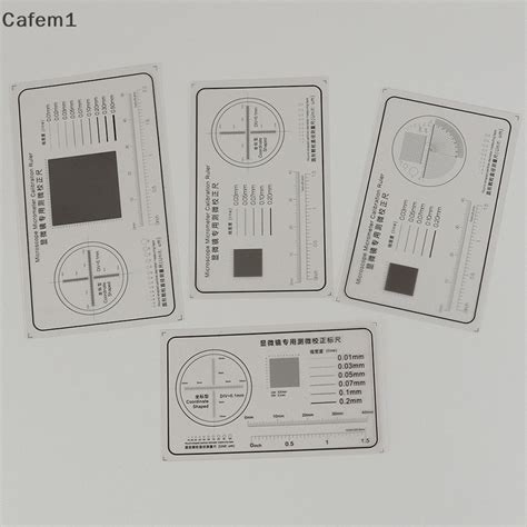 Cfph Soft Ruler Microscope Micrometer Calibration Slide Line Width Particle Diameter Qdd