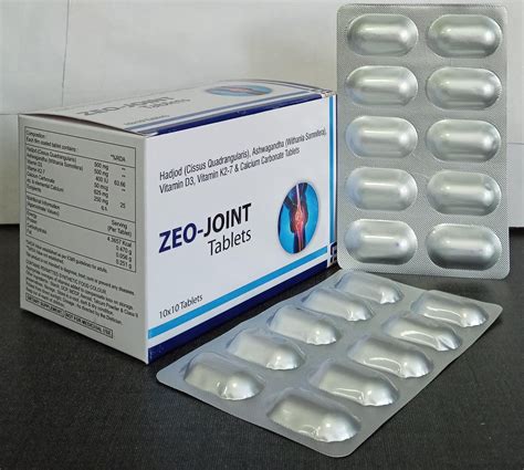 Zeo Joint Tab Sigma Softgel Formulation