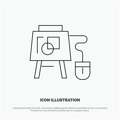 Mouse Online Board Education Vector Line Icon Vector Art At Vecteezy