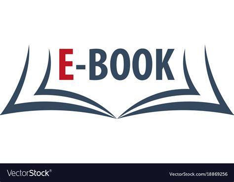 E Book Store Logo Education And Emblem Royalty Free Vector