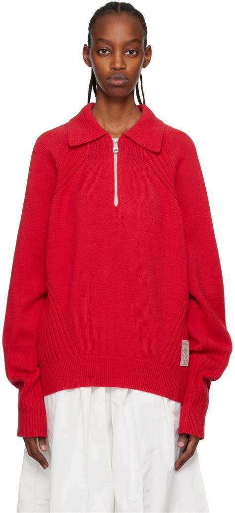 Ader Error 레드 리야 스웨터 Ssense 대한민국