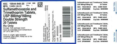 Sulfamethoxazole And Trimethoprim Tablets Usp