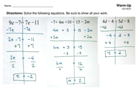 Ppt Practice Solving Mult Step Equations Pre Algebra Powerpoint Presentation Id 11276414