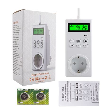 Programmable Wireless Plug In Thermostat With Buil Grandado