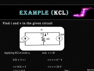 KVL KCL PPT Physics Science