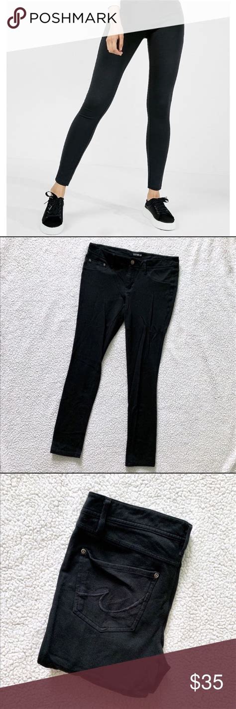 Express Black Ponte Knit Five Pocket Pants Leggings Are Not Pants