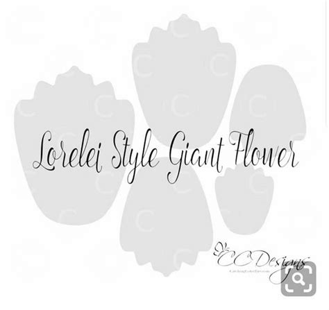 Seriel Style Giant Flower Place Card Holders