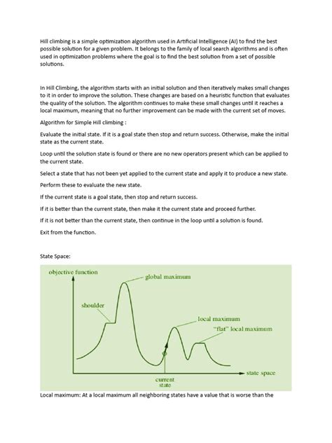 Hill Climbing Pdf Numerical Analysis Mathematical Optimization