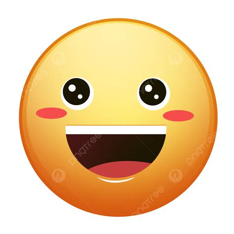 귀여운 행복한 이모티콘 이모티콘 행복하다 웃다 Png 일러스트 및 Psd 이미지 무료 다운로드 Pngtree