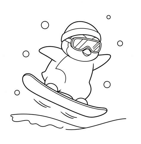 Winter Sports Coloring Pages Coloringlib