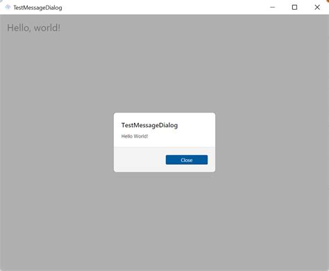 messagedialog does not show close button on skia gtk linux wsl