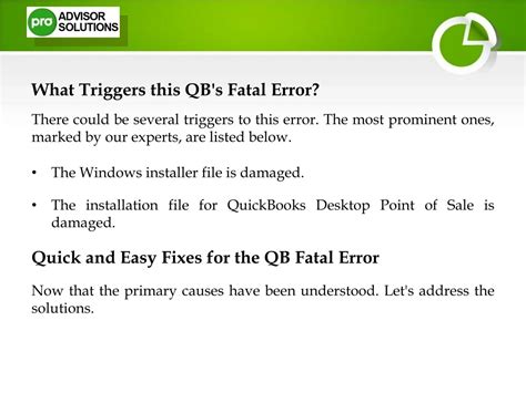 Ppt How To Fix Quickbooks Fatal Error Quickly Powerpoint Presentation Id 12681086