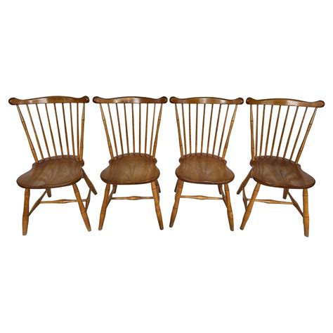 Set Of 4 Vintage Original Stickley Dining Chairs For Sale At 1stdibs