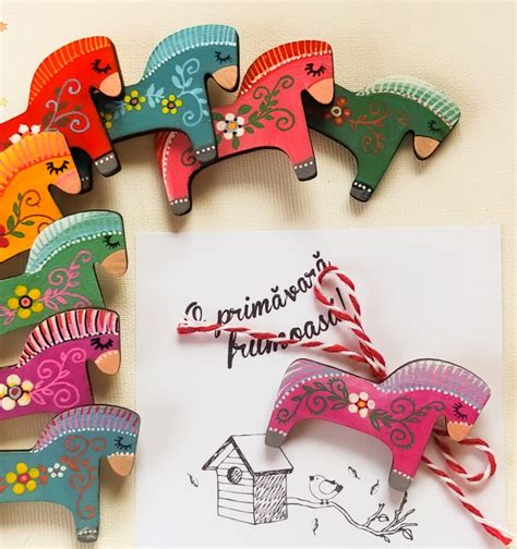 Brosa Martisor Cal Mai Multe Culori Adrianart Atelier