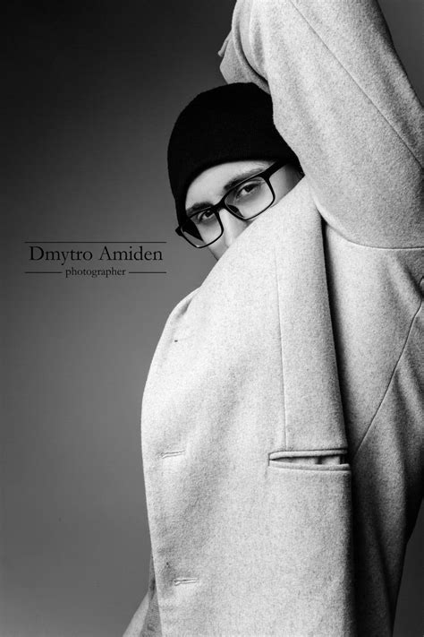 Чорно білий чоловічий портрет Fashion Beanie Hats