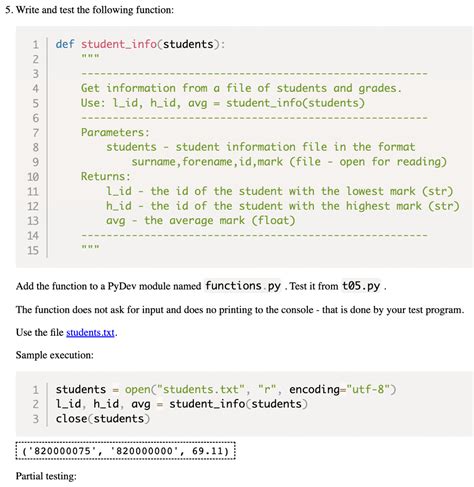 Solved Write And Test The Following Function Get Chegg