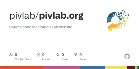Github Pivlab Source Code For Pividori Lab Website