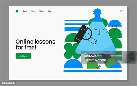 간단한 기하학 모양을 가진 온라인 교육 비즈니스를 위한 웹 배너 페이지 Teplate 광고 포스터 시작 또는 강의를 위한 랜딩 페이지 학교에 가기 모던 양식에 대한 스톡