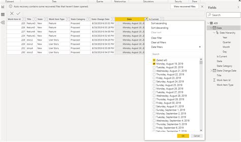 Azure Devops How To Query The Historic State Of Items At A Specific Date Stack Overflow