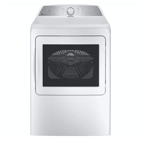 Ge Profile 74 Cu Ft Smart White Electric Dryer With Sanitize Cycle And Sensor Dry Energy