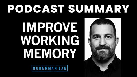 Tools To Enhance Working Memory And Attention Huberman Lab Youtube