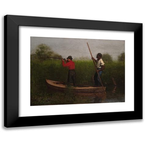 Thomas Eakins 18x14 Black Modern Framed Museum Art Print Titled Rail