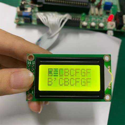 6 O′clock View Direction 0802 Monochrome Stn Yellow Character Lcd Display Module Yellow