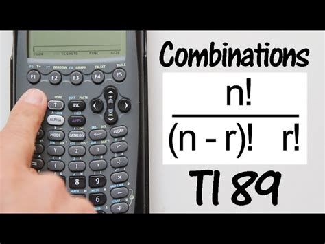 How To Do Combinations On The Ti 89 Calculator Youtube Zeros Of A