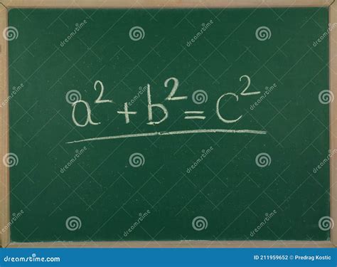A B C Pythagorean Theorem Stock Photo Image Of Handwriting Document