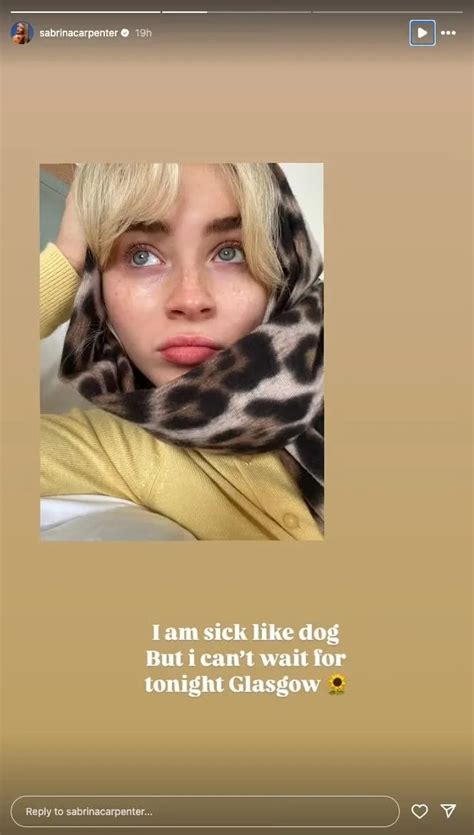 Sabrina Carpenter Shows Off Her Freckles In New Makeup Free Selfie