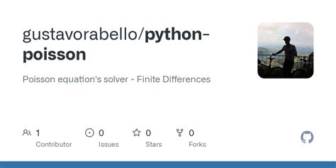 Github Gustavorabellopython Poisson Poisson Equations Solver