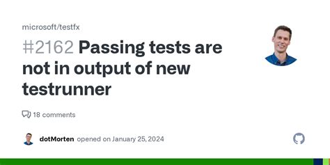 Passing Tests Are Not In Output Of New Testrunner · Issue 2162 · Microsofttestfx · Github